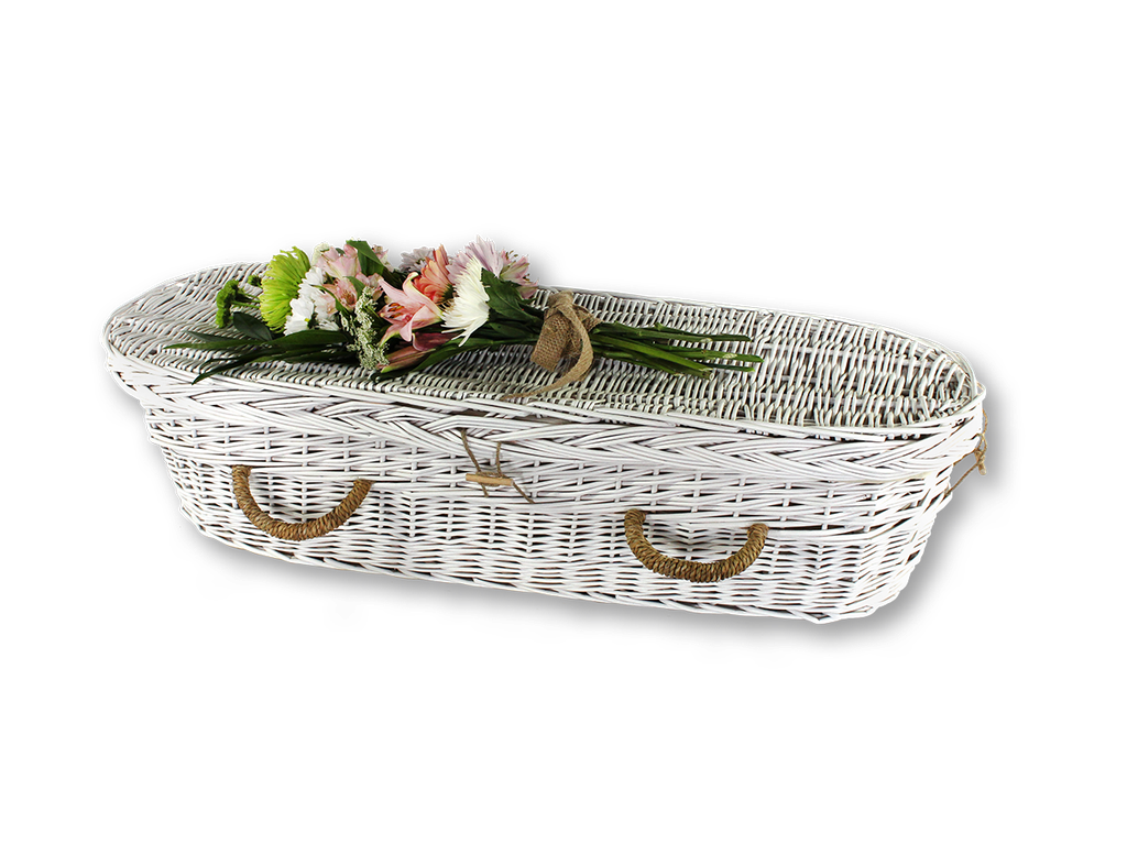 Child Windsor, White Willow Casket | Passages International
